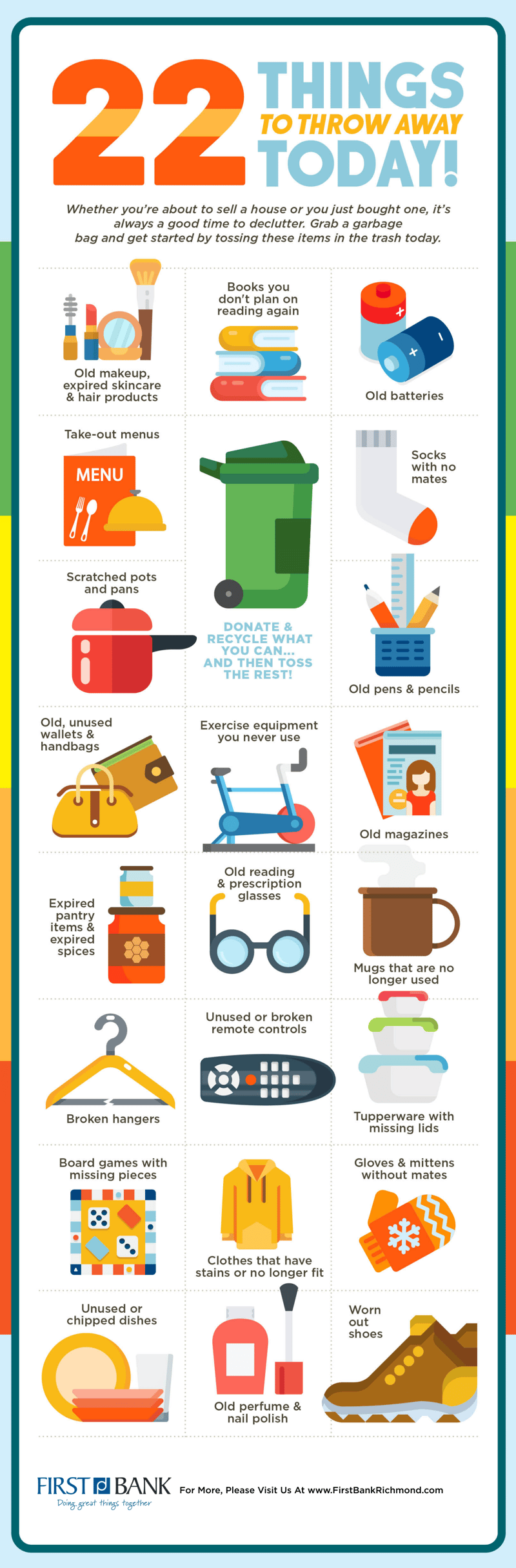 INFOGRAPHIC: 22 Things To Throw Away Today!